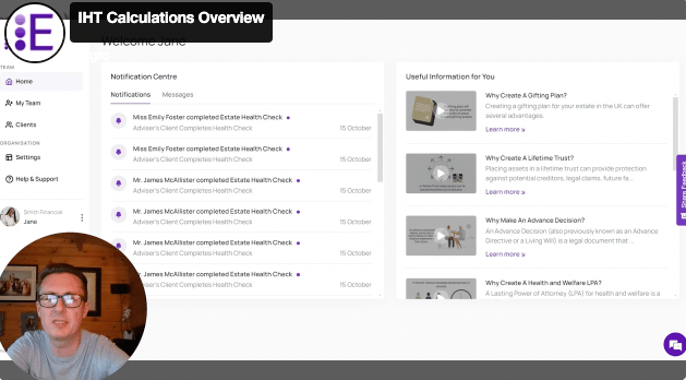 IHT Calculations Overview - intelliflo users | Estgro